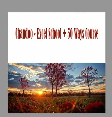 Chandoo - Excel School + 50 Ways Course - Bigdiscountcourse
